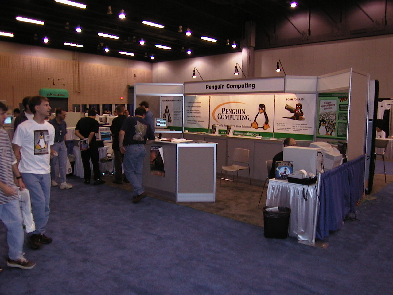 The Penguin Computing booth